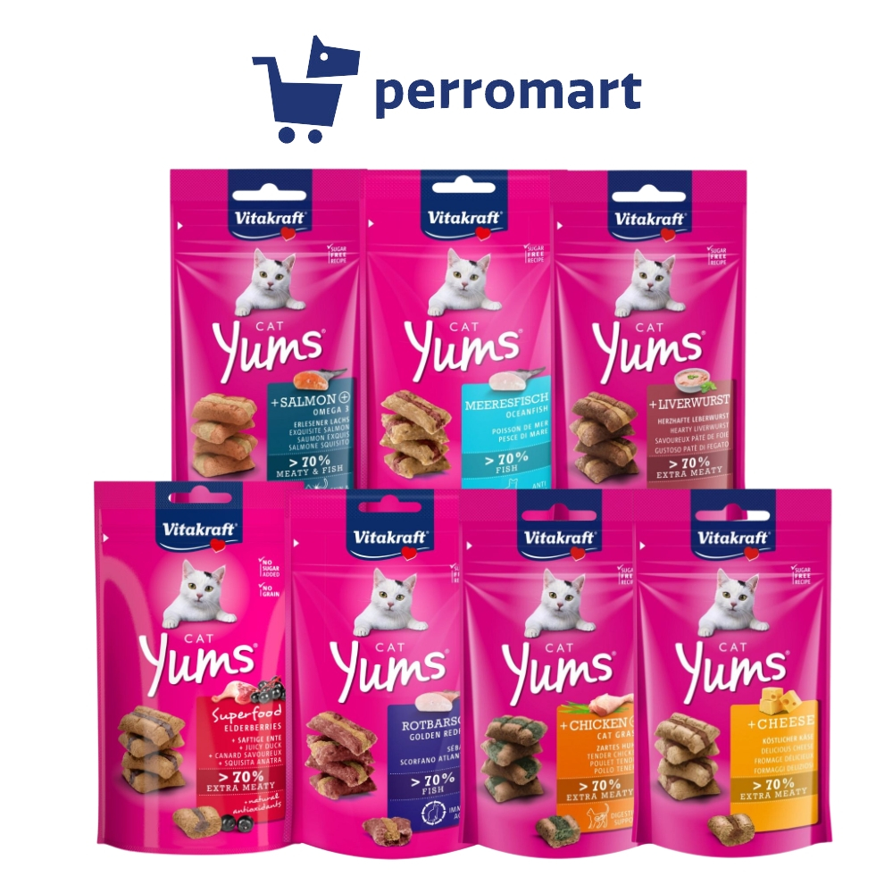 Vitakraft Cat 40g Yums Cat Treats (7 Flavours) | Shopee Singapore