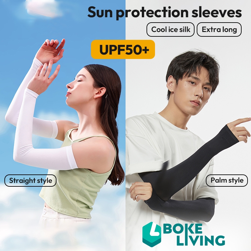 [SG Stock] 1 Pair UPF50+ Cooling Handsock Men Women Hand Socks Sun UV ...