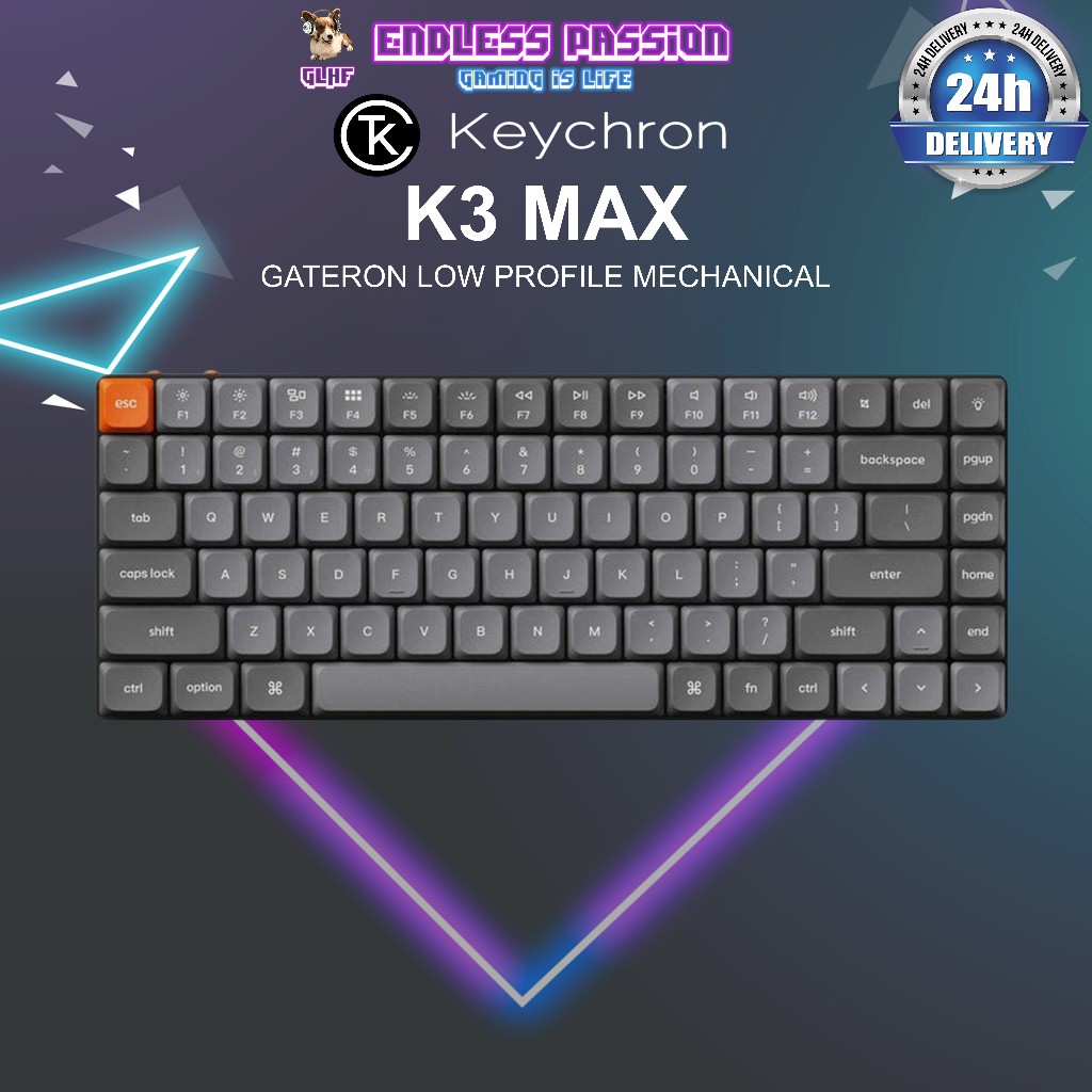 Keychron K3 Max QMK/VIA Wireless Custom Mechanical Keyboard | Shopee ...