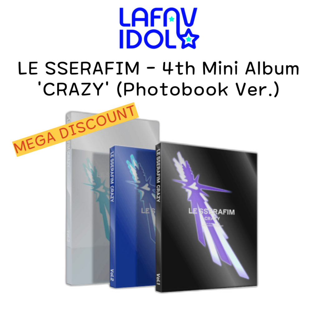 [LE SSERAFIM] 4th Mini Album 'CRAZY' (Photobook Ver.) - ON HAND OFFICIAL SEALED ALBUM | Shopee ...