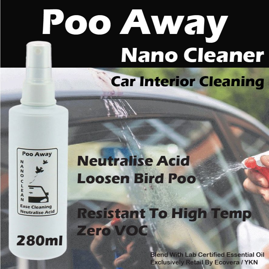 BioSafe4U Poo Away, a non-corrosive cleaner for bird poo and car ...