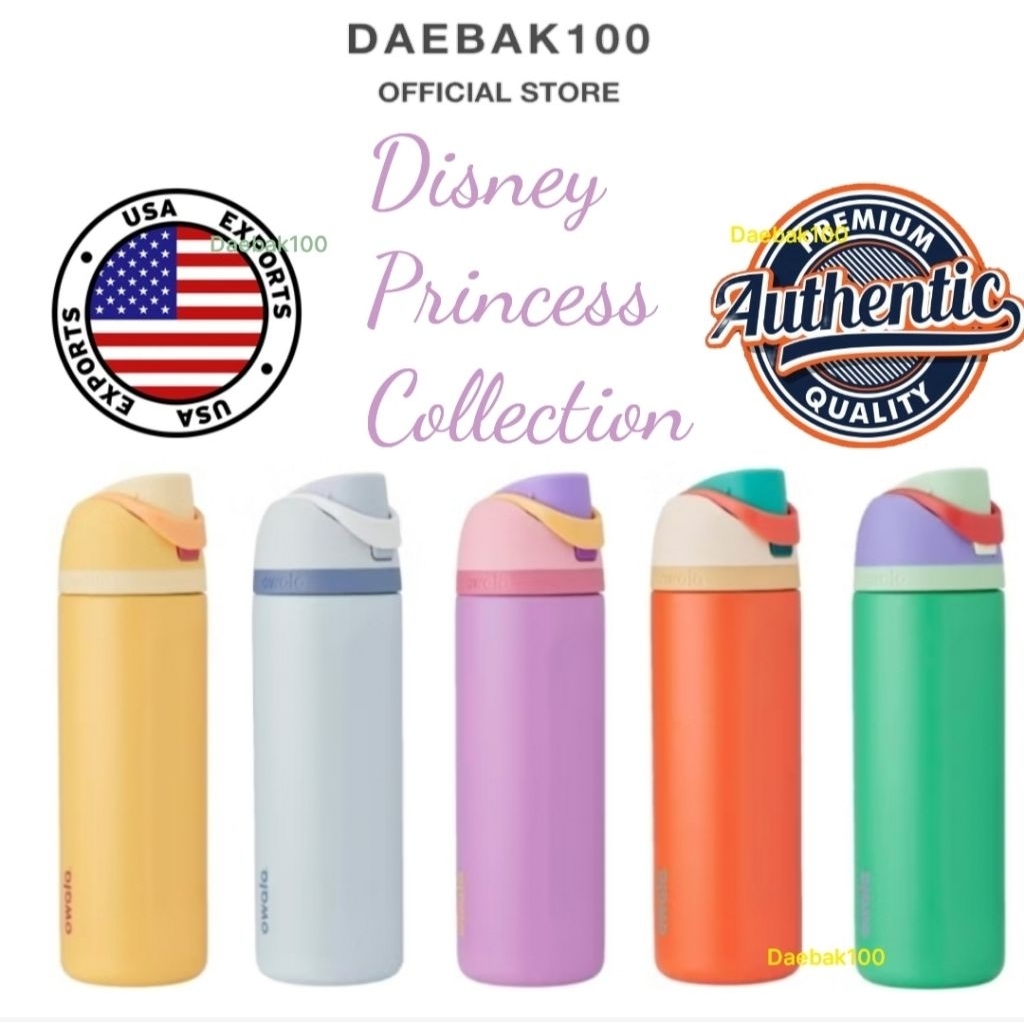 Owala Disney Princess FreeSip Insulated Stainless Steel Water Bottle ...