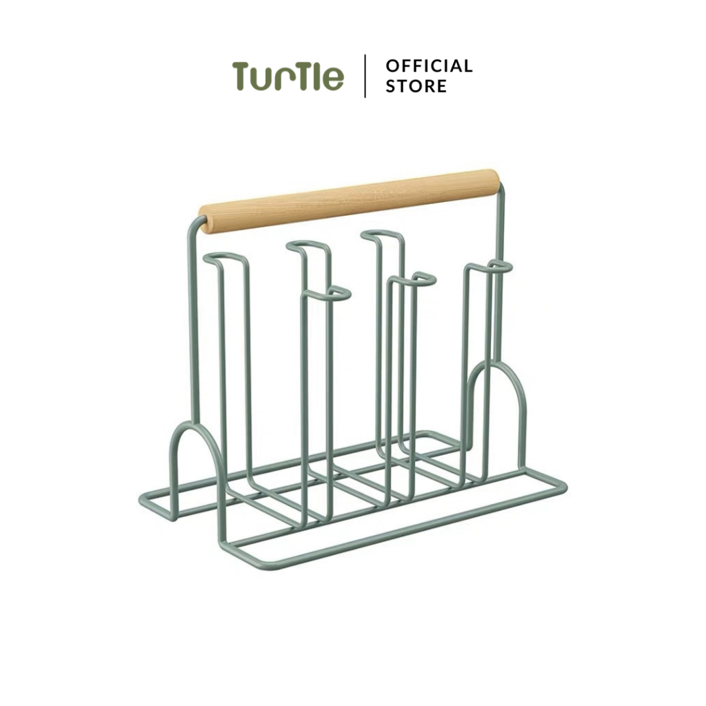 TURTLE Metal Cup Drying Rack Holder Glass Bottle Drying Storage Rack ...