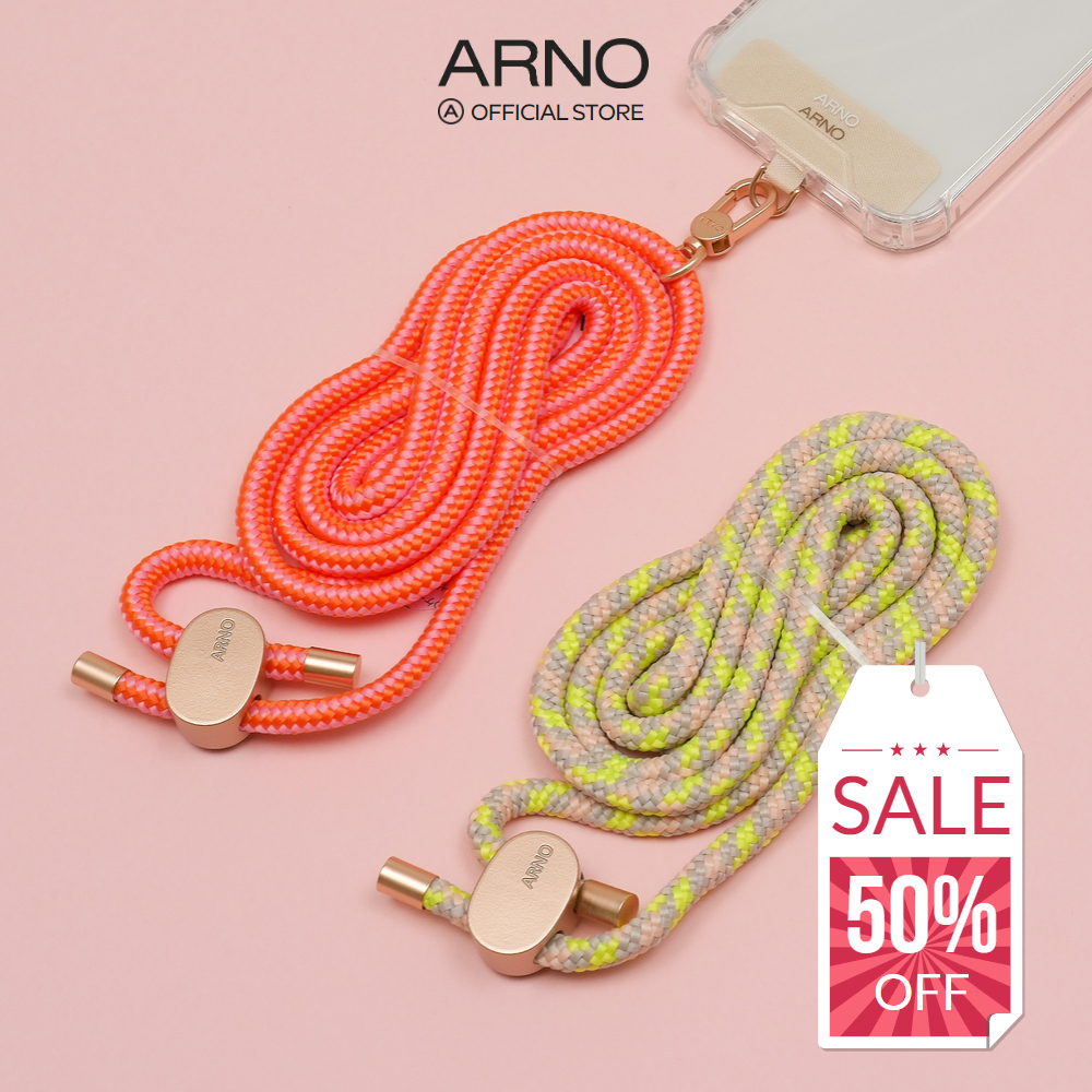 (1+1) ARNO Phone Strap 'ANY+Strap' (Patch+Carabiner+Strap / 25 Types) | Shopee Singapore