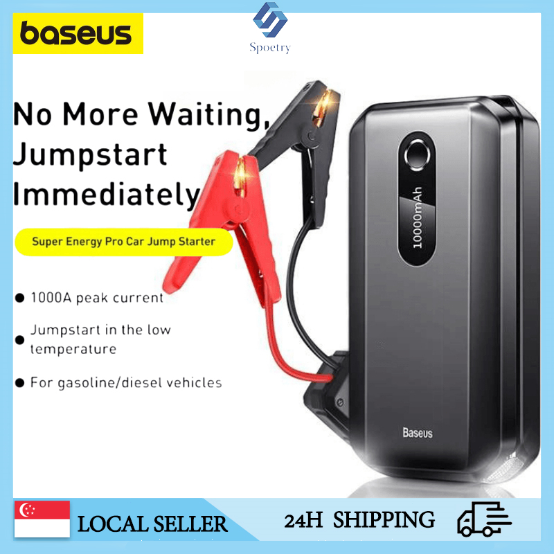 Baseus 12000mAh Car Jump Starter Power Bank 1000A Starting Device ...