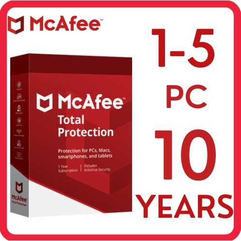 Mcafee Total Protection | 1-5Devices 10Years | Shopee Singapore