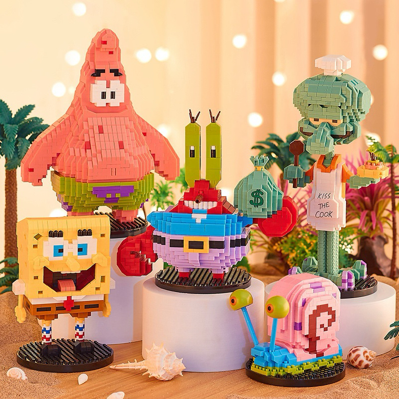 [SG] Spongebob Nano Building Blocks DIY Toys Patrick Squidward Puzzle ...