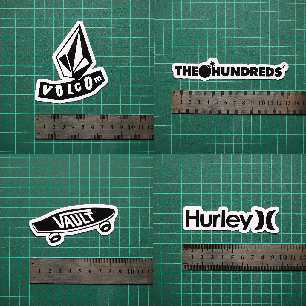 Sticker ( Volcom, The Hundreds, Vans Vault, Hurley ) | Shopee Singapore