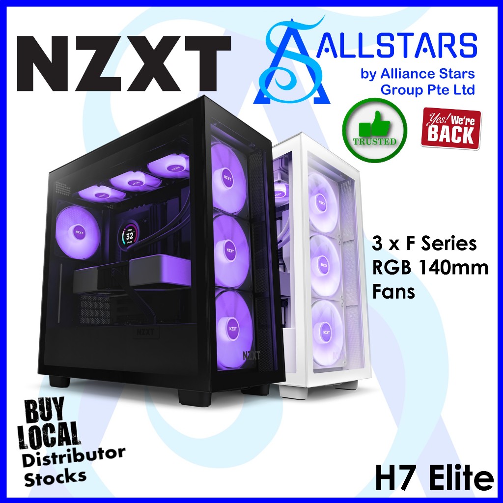 (ALLSTARS : We are Back / DIY Case PROMO) NZXT H7 Elite Premium Mid ...
