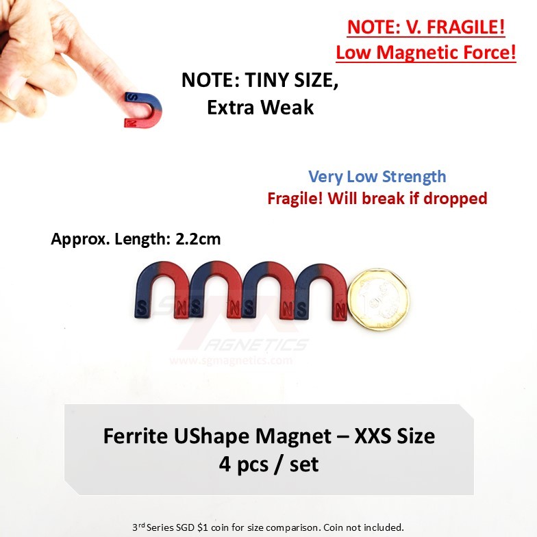 Educational WEAK Magnets - Ceramic Bar Ring UShape Horseshoe Attract ...