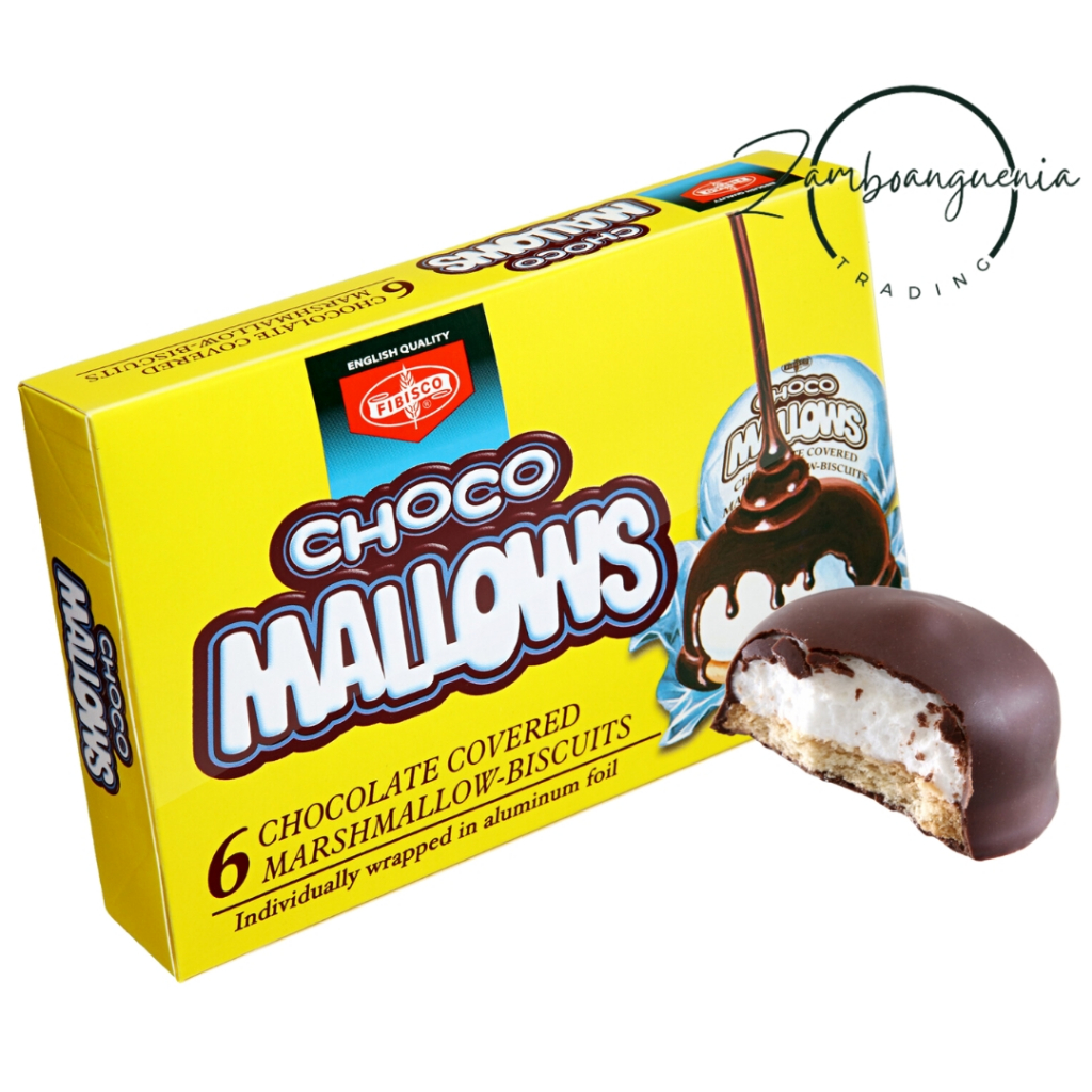 FIBISCO CHOCO MALLOWS Chocolate Covered Marshmallow Biscuits (100g ...