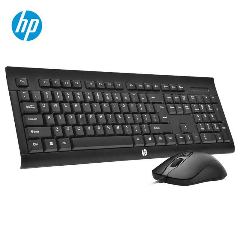 HP KM100 USB Wired 104 Keys Keyboard and Mouse Combo | Shopee Singapore