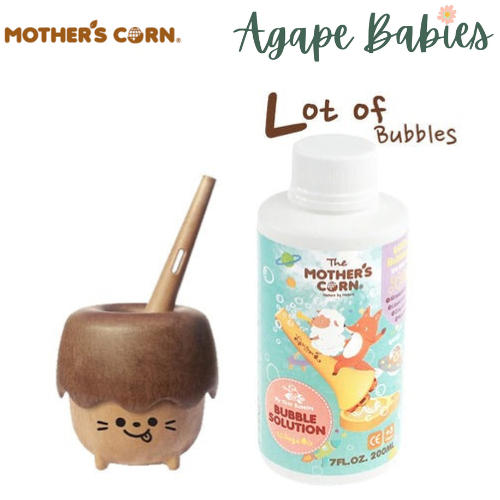 Mother's Corn Woody Bubble Blower with 200ml Lots of Bubbles Solution ...