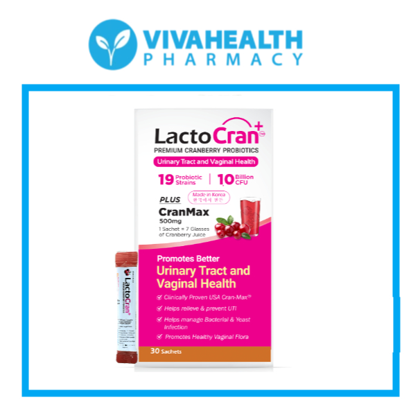 LactoCran -Cranberry Probiotics 30s For Urinary Tract Health | Shopee ...