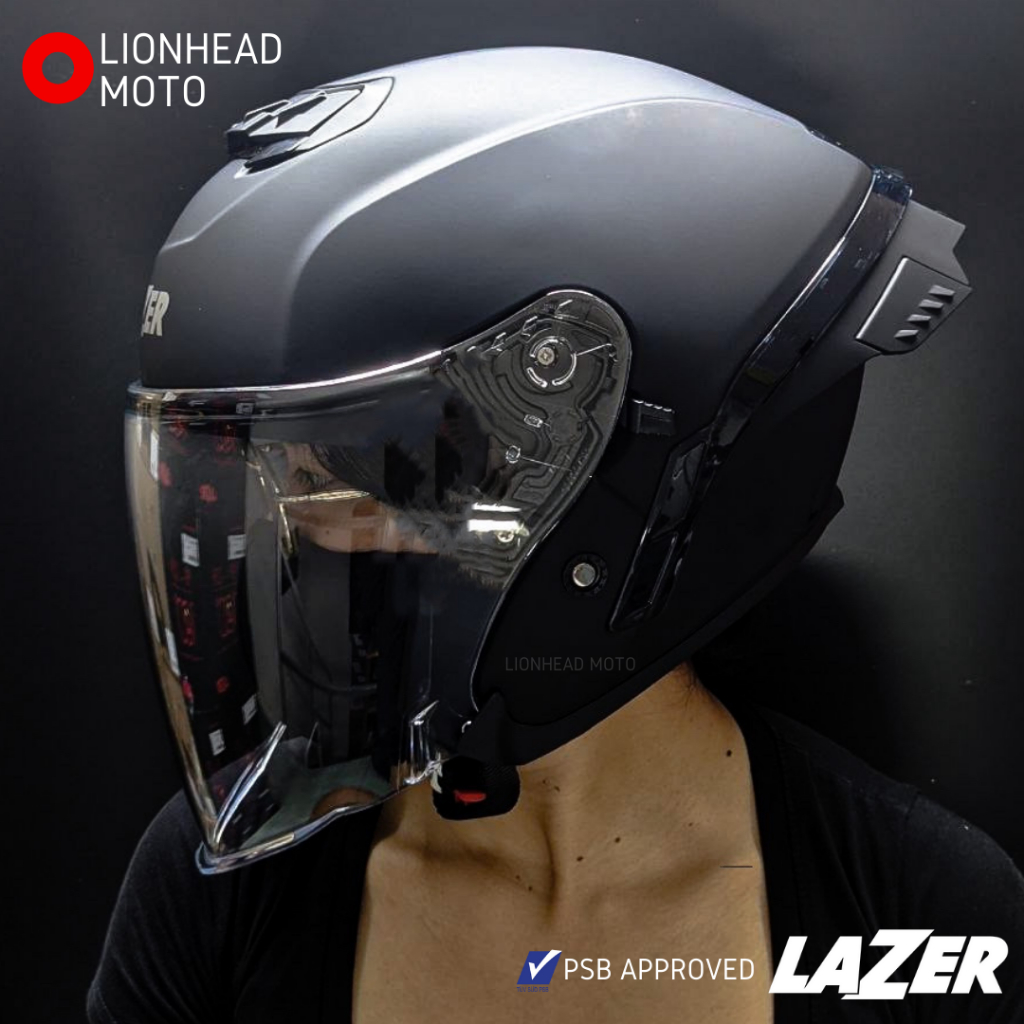 LAZER TANGO SR EVO PSB APPROVED MOTORCYCLE HELMET SG SELLER | Shopee ...