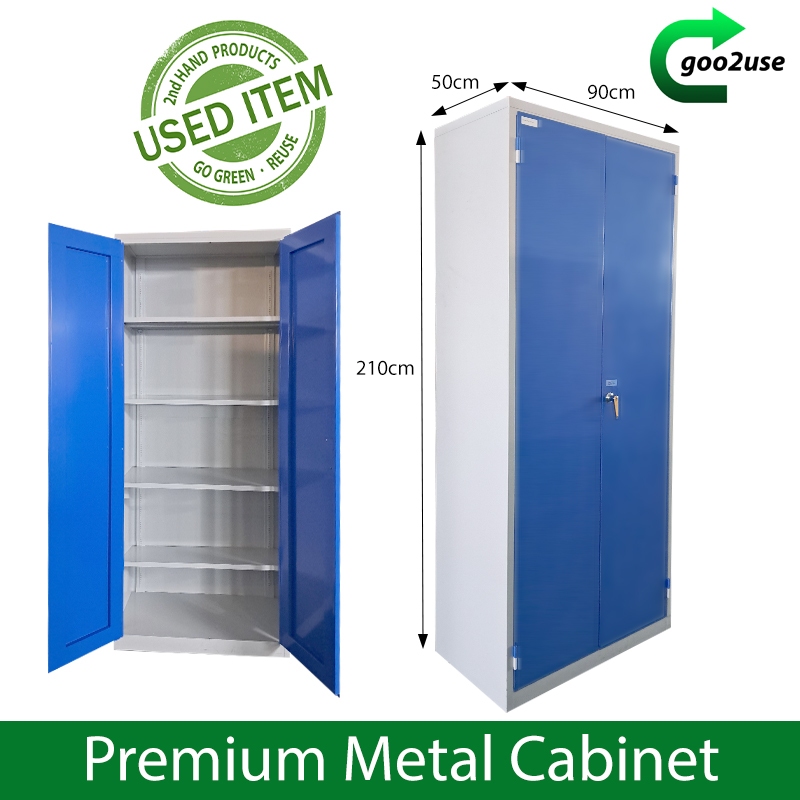 [FREE DELIVERY] Metal Lockable 5 Tier Cupboard Shelves Cabinet ...