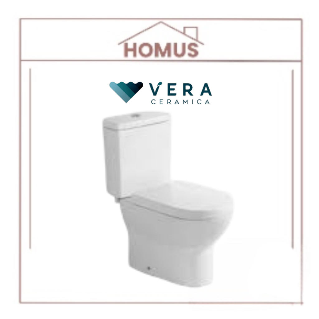 VERA CERAMICA | C.057P (Rimless) | White Rimless Toilet bowl with Water ...
