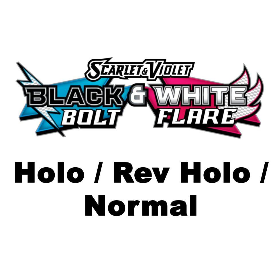 Pokemon TCG: Black Bolt & White Flare Pokemon Rares (Holo / Reverse ...