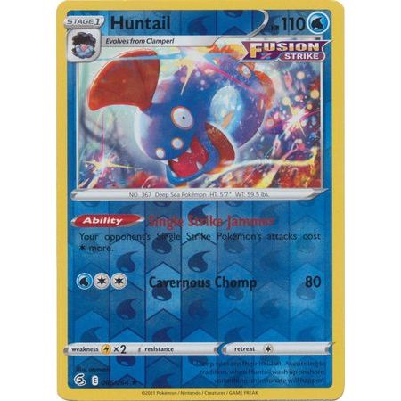 [Pokemon Cards] Huntail - 066/264 - Rare Reverse Holo (Fusion Strike ...