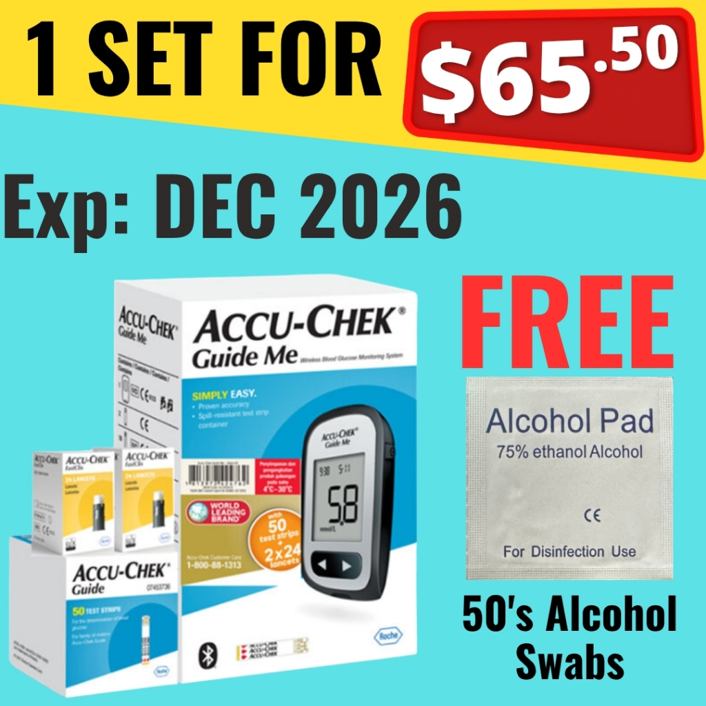 Accu Chek Guide Me Meter Blood Glucose Monitor Accu Chek Blood Sugar ...