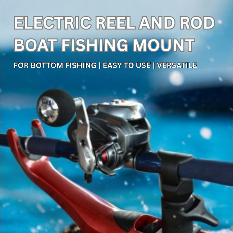 E-REEL Rod Holder Mount For Electric Rod and Reel Boat Bottom Fishing ...