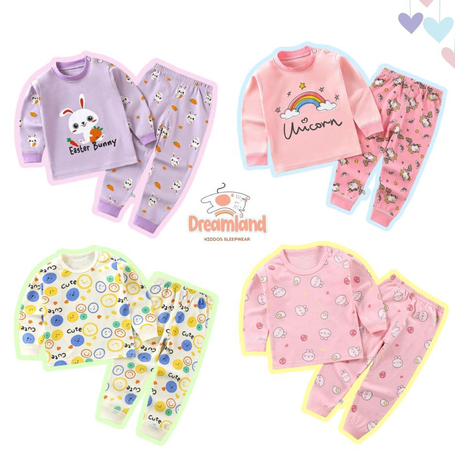 [🇸🇬Choice] DREAMLAND KIDDOS (SG Seller) (100% COTTON) Kids Sleepwear ...