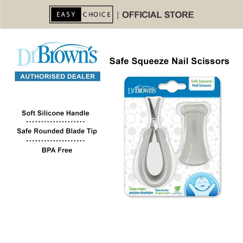 Dr. Brown’s™ Safe Squeeze Nail Scissors【Bath & Body Care】 | Shopee ...