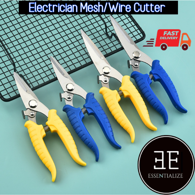 Electrician Wire Mesh Cutter Stainless Steel Scissors Paper Shears ...