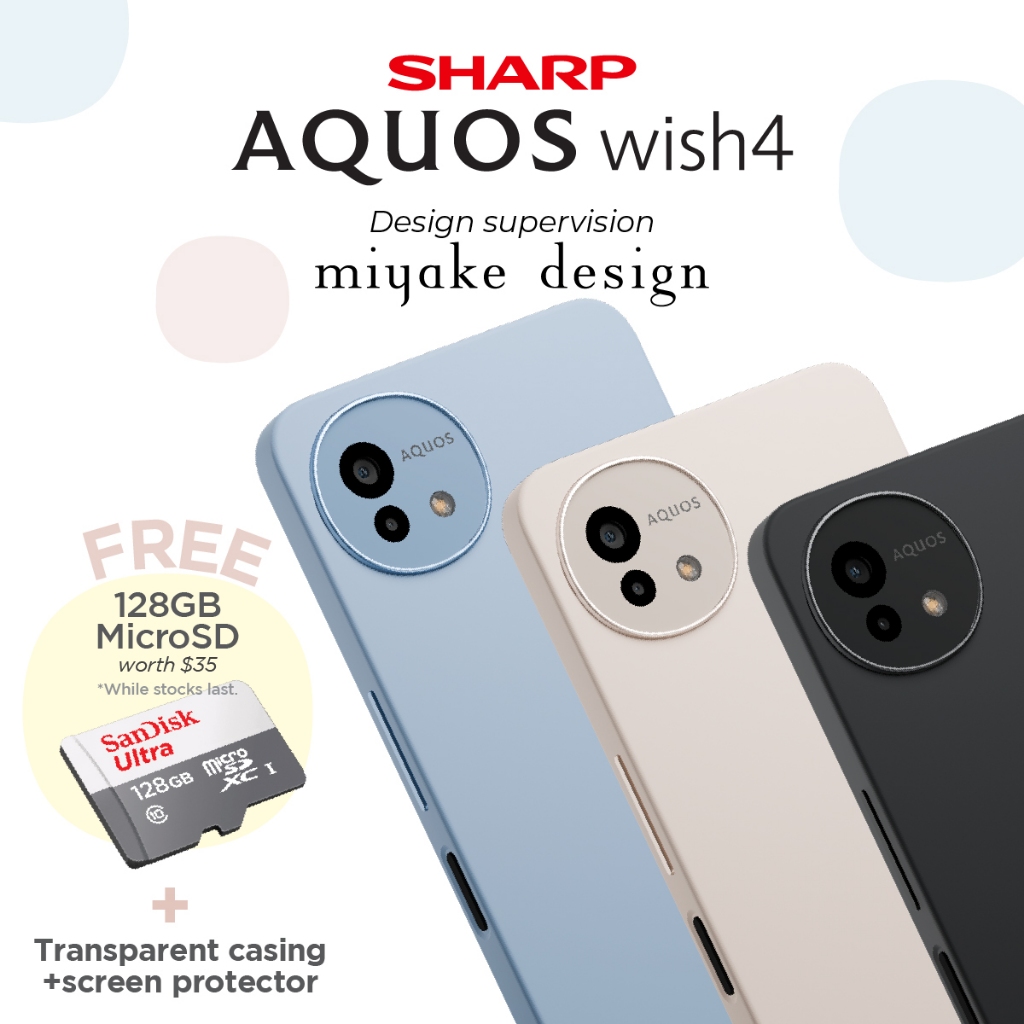 SHARP AQUOS wish4 Mobile Phone - Available in 3 Colours (Black/White ...