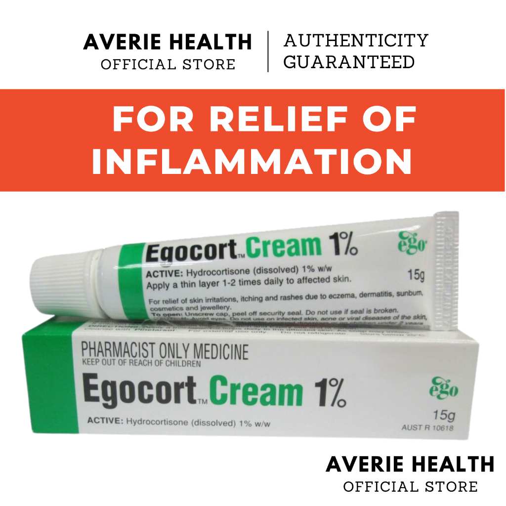 Egocort Cream 1% 15g (Hydrocortisone) | Shopee Singapore