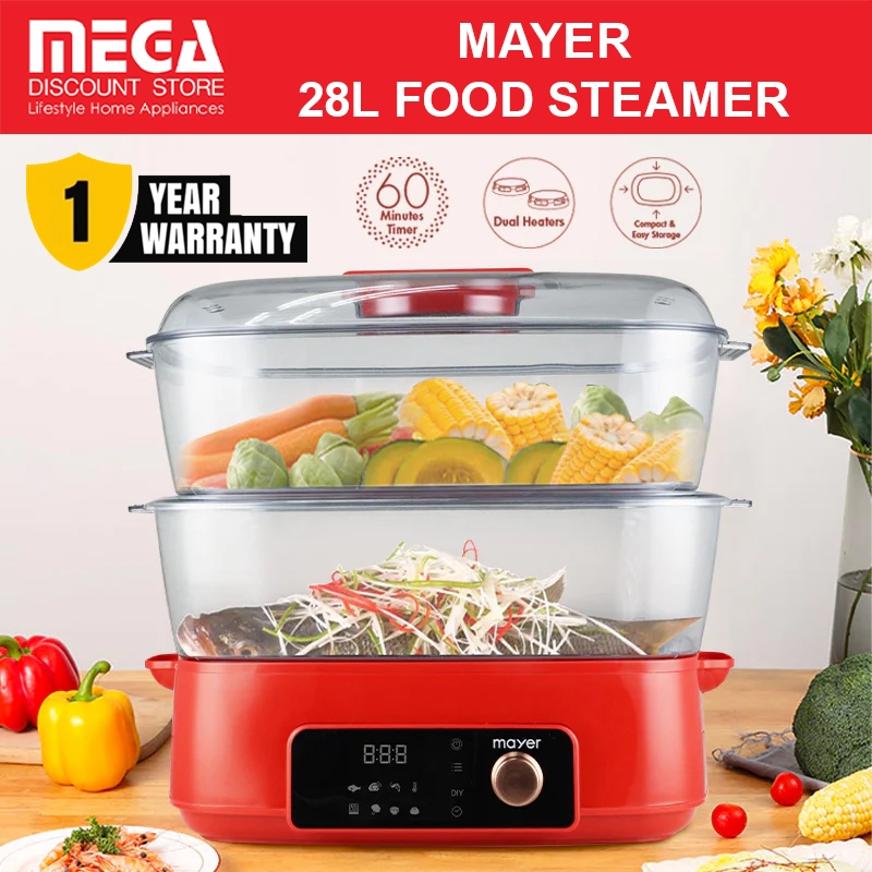 MAYER MMFS280D 28L DIGITAL FOOD STEAMER | Shopee Singapore
