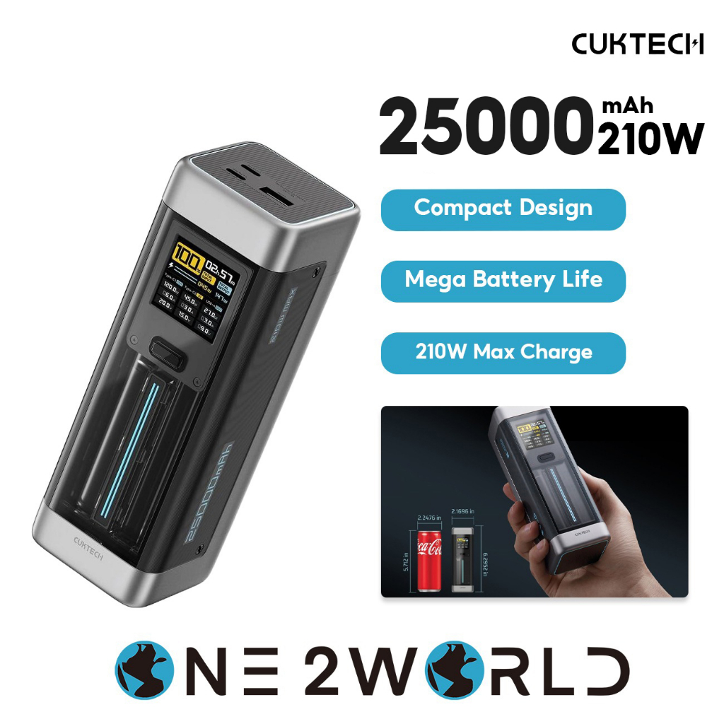CUKTECH 20 P23 210W 25000mAh Power Bank: Ultra-Fast Charging, Long-Lasting Battery, Compact ...
