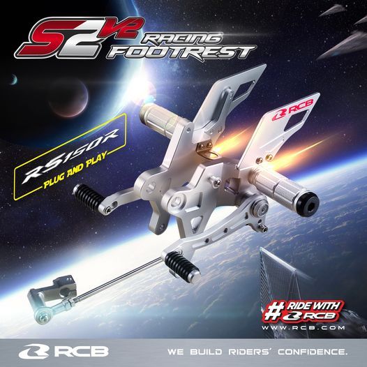 RCB Racing Boy S2 V2 SINGLE SET FOOTREST HONDA RS150R SUPRA 150 GTR150R ...