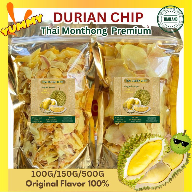 Thai Durian Chips Premium Made from 100% Durian Monthong Original ...