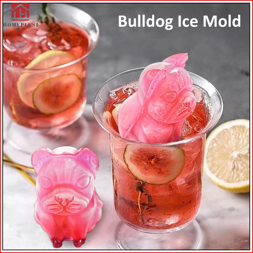 [SG HOMEPLUS1] Ice Cube Mold Tray Bulldog Jelly Cube Mold Tray Bulldog ...