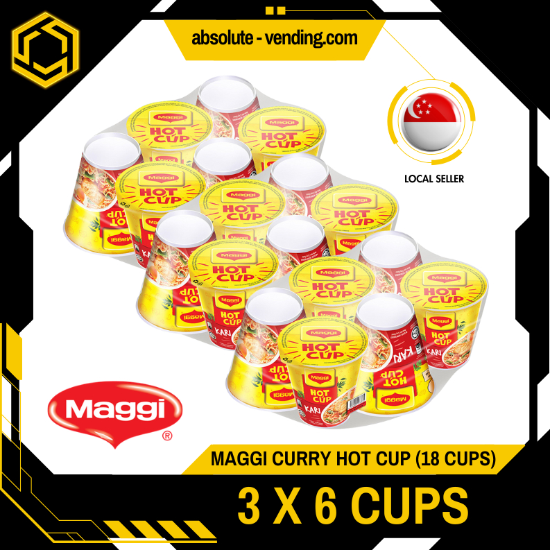 [TRIPLE PACK] MAGGI Curry HOT CUP Noodles 59G X 6 X 3(CUPS) | Shopee ...