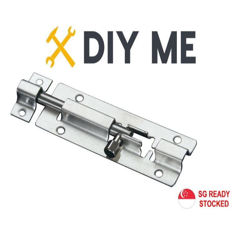 [SG READY STOCK] STAINLESS BARREL BOLT LOCK / LATCH DOOR LOCK/ BOLT ...