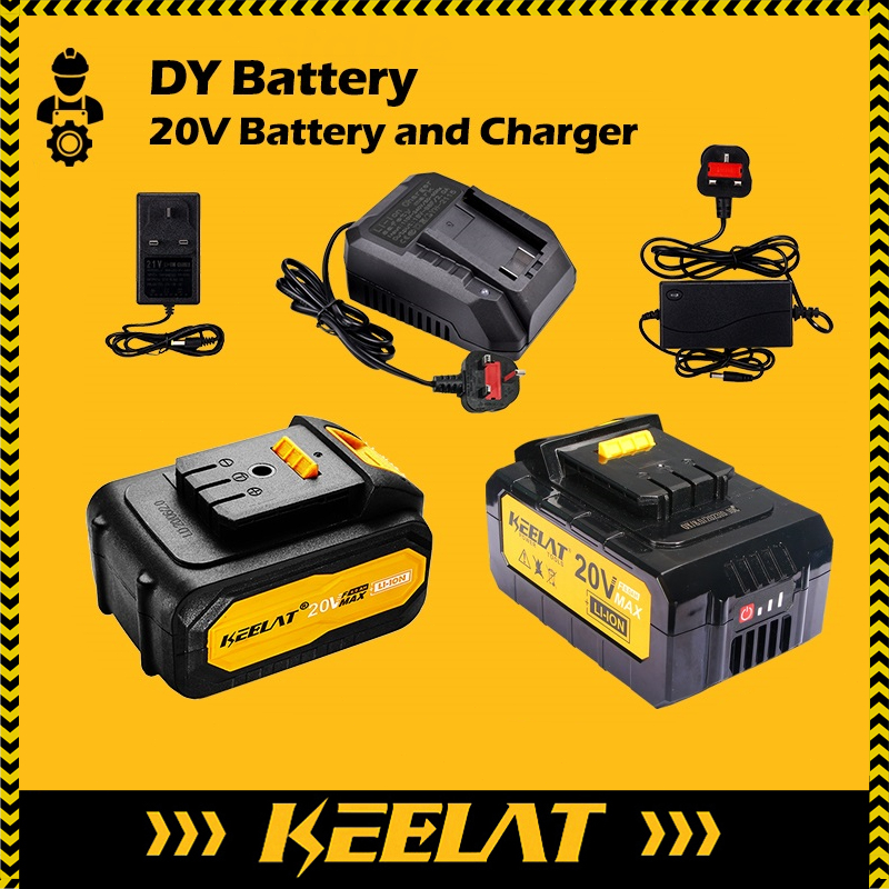 KEELAT 20V DY Pin Lithium Li-Ion Battery Rechargeable For Impact Wrench ...