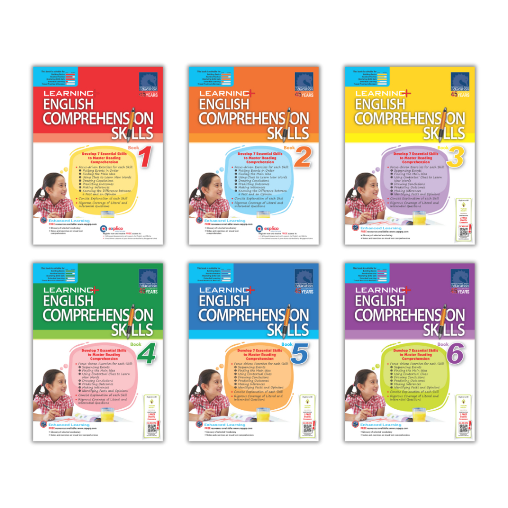 Learning+ English Comprehension Skills Book 1 - 6 | Skill-based ...