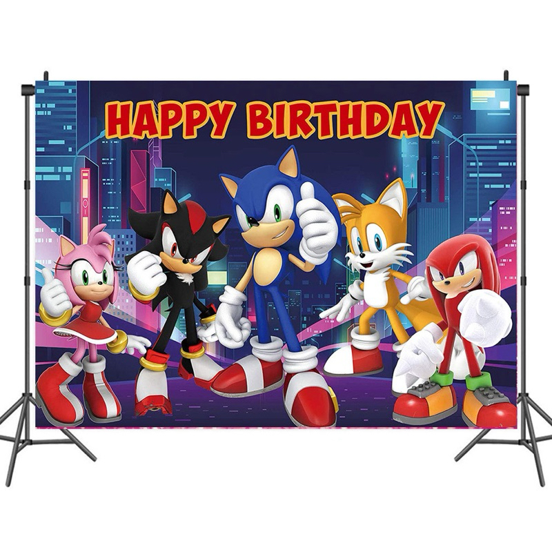 [SG] Sonic Backdrop hedgehog movie Character Photography Banner ...