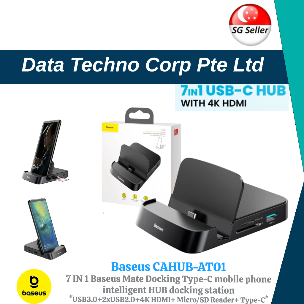 Baseus Mate Docking Type-C Mobile Phone Intelligent Hub Docking Station ...