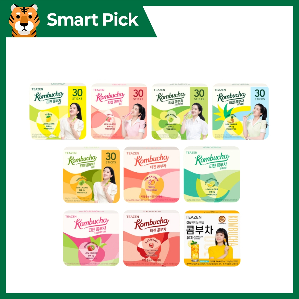 Teazen Kombucha New Arrival Flavor Korean Authentic Slimming Iced tea (5g x 10T / 30T) | Shopee ...