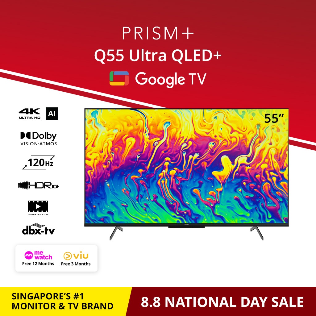 PRISM+ Q55 Ultra QLED+ | 4K AI Google TV | 55 inch TV [Delivers in 2-4 ...