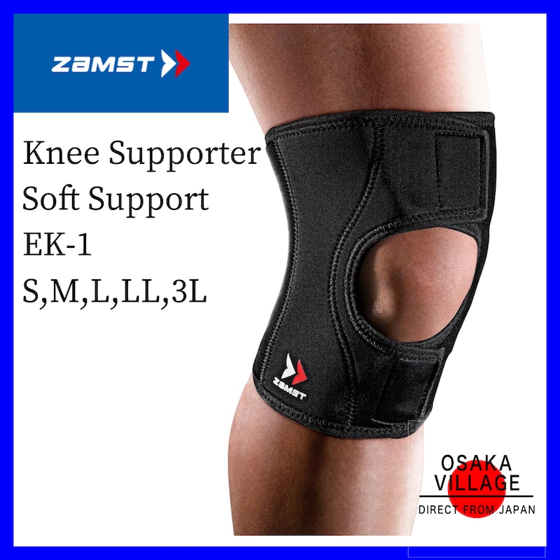 ZAMST EK-1 Knee Support Brace – Soft Support Type for Sports & Daily Use (Left/Right Universal ...