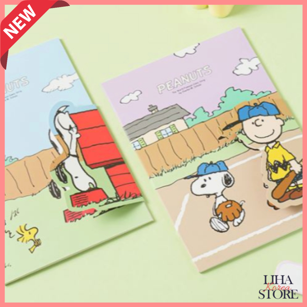 PEANUTS Snoopy Charlie Brown Character Cover Note Note Books Notepad ...