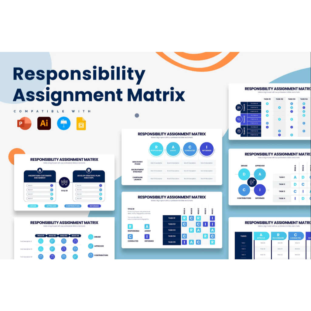 RACI Responsibility Assignment Matrix Infographics Powerpoint Templates ...