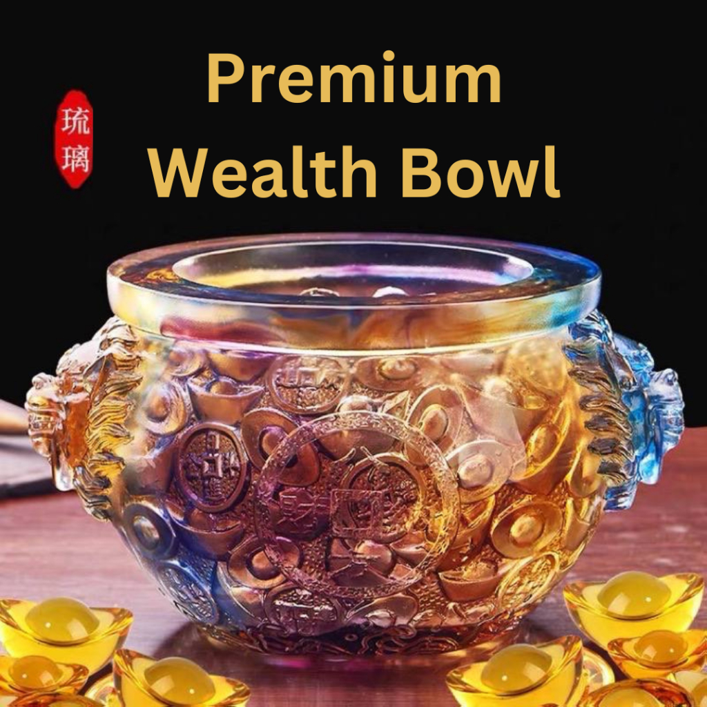 Liu Li Liuli Wealth Bowl from All Directions Fortune Money Bowl ...