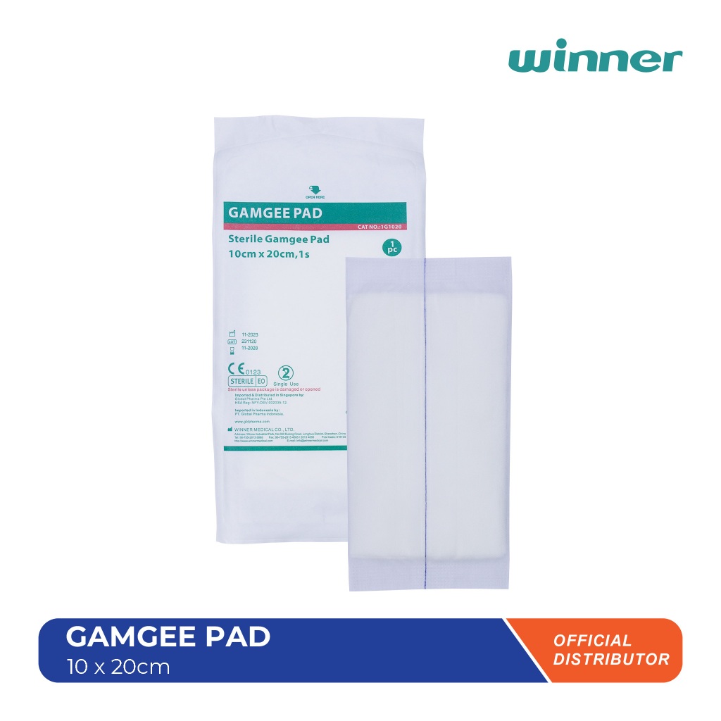 Winner Sterile Gamgee Pad / Combine Dressing 10cm × 20cm | Shopee Singapore