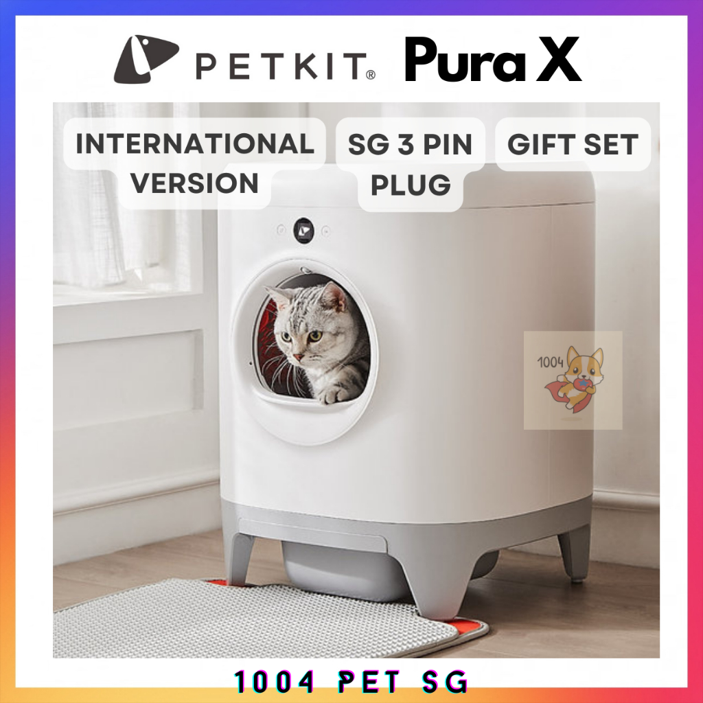 PETKIT PURA X Automatic Cat Litter Box Toilet | Shopee Singapore
