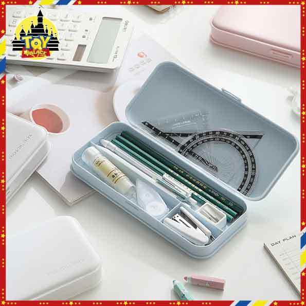 Macaron Pencil Box Colorful Pencil Box Korean Stationery Student Pencil ...